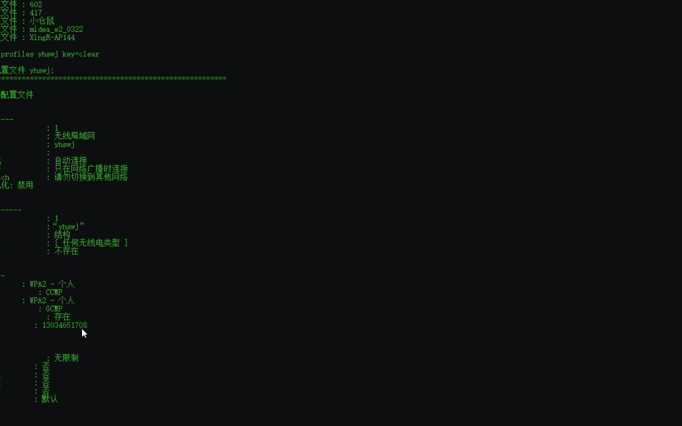 cmd小技巧之如何查找网络密码