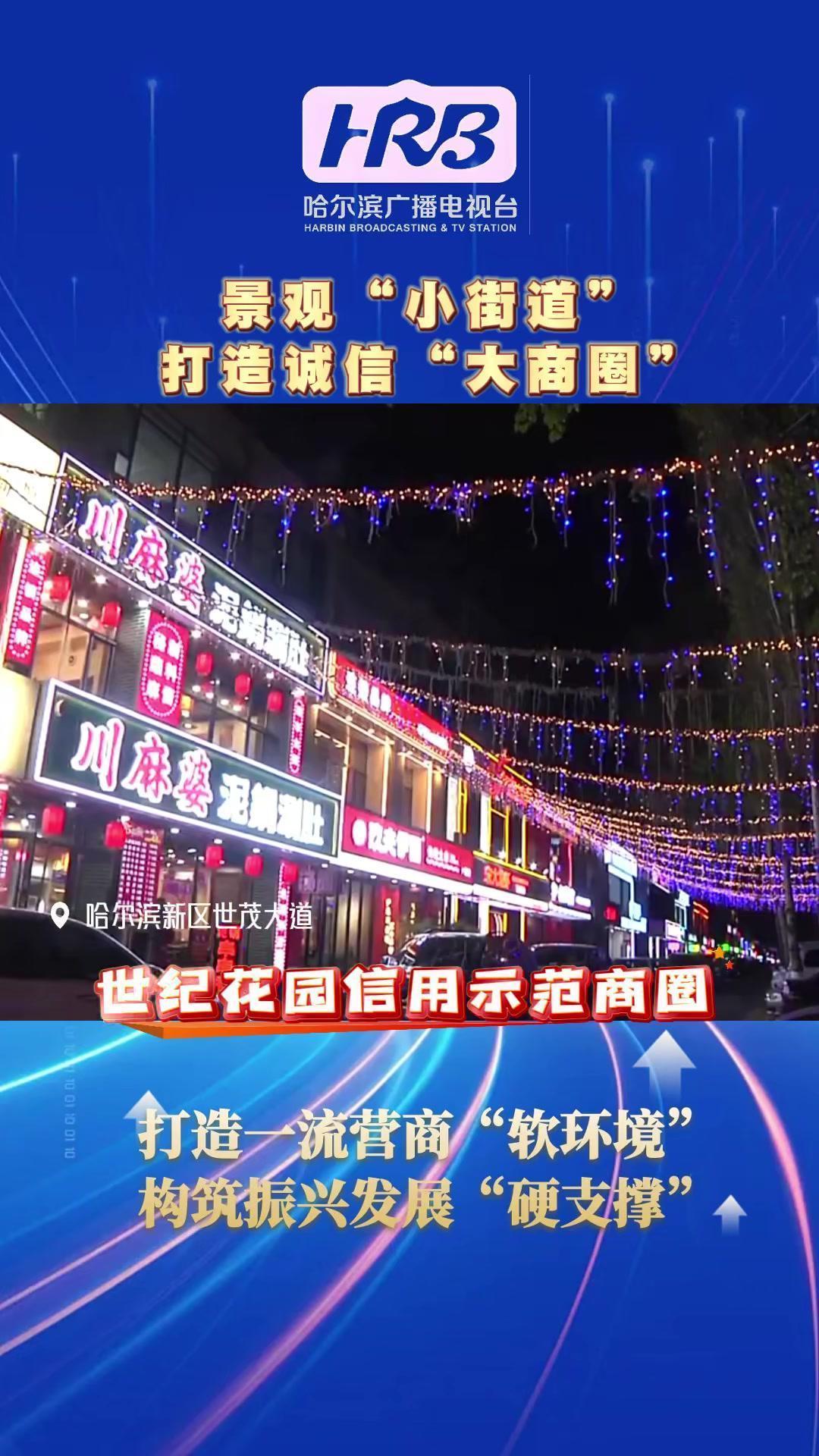 景观“小街道”打造诚信“大商圈”#哈尔滨#城市发展#文明诚信