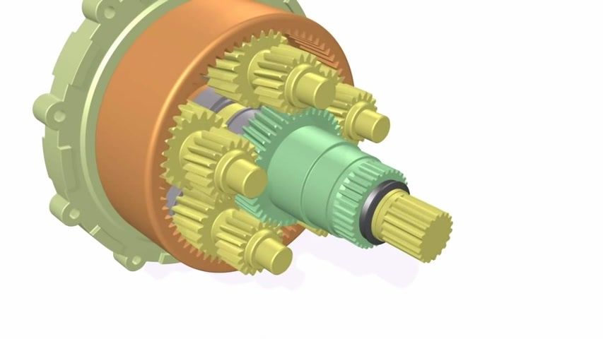 行星齿轮结构,机械领域的运用无处不在!