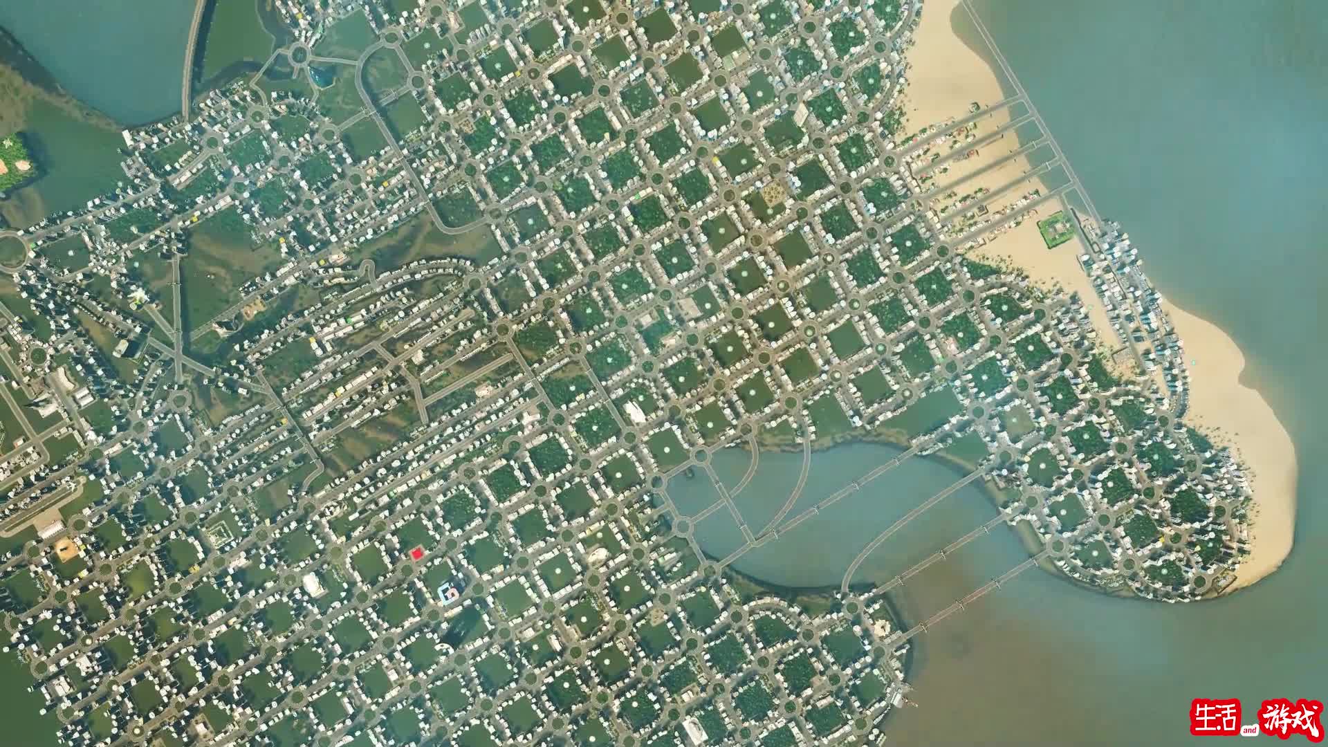 比模拟城市5规模大得多的城市,看着跟国际大都市一样!