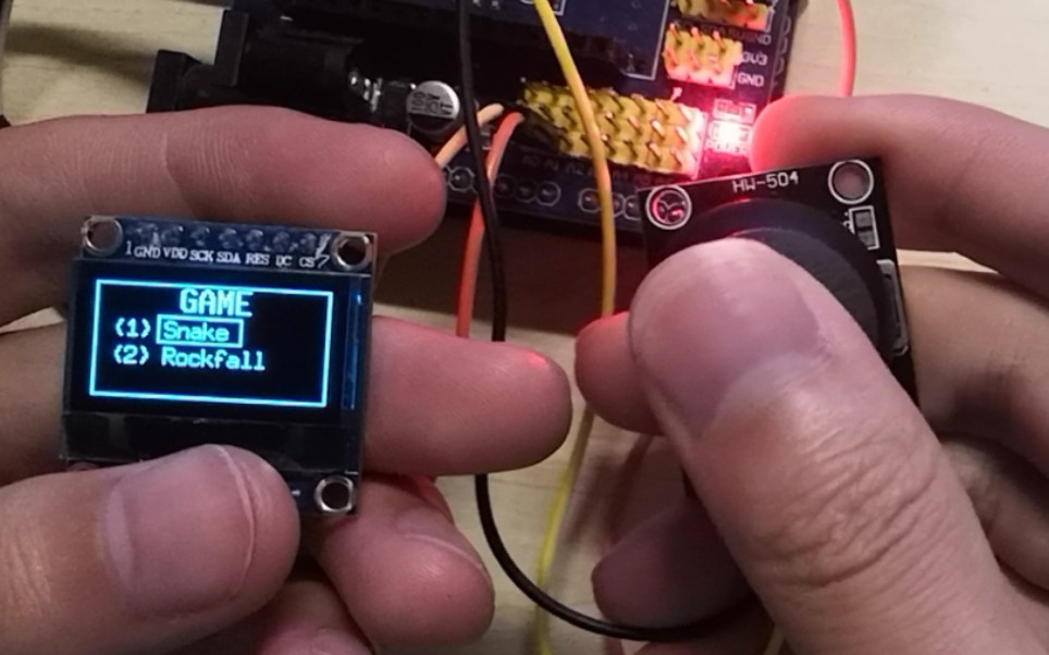 Arduino和OLED_0.96制作的游戏机
