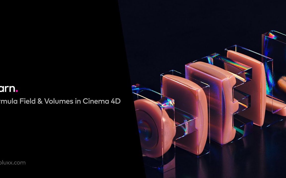 C4D 公式域 & 体积 制作字体特效