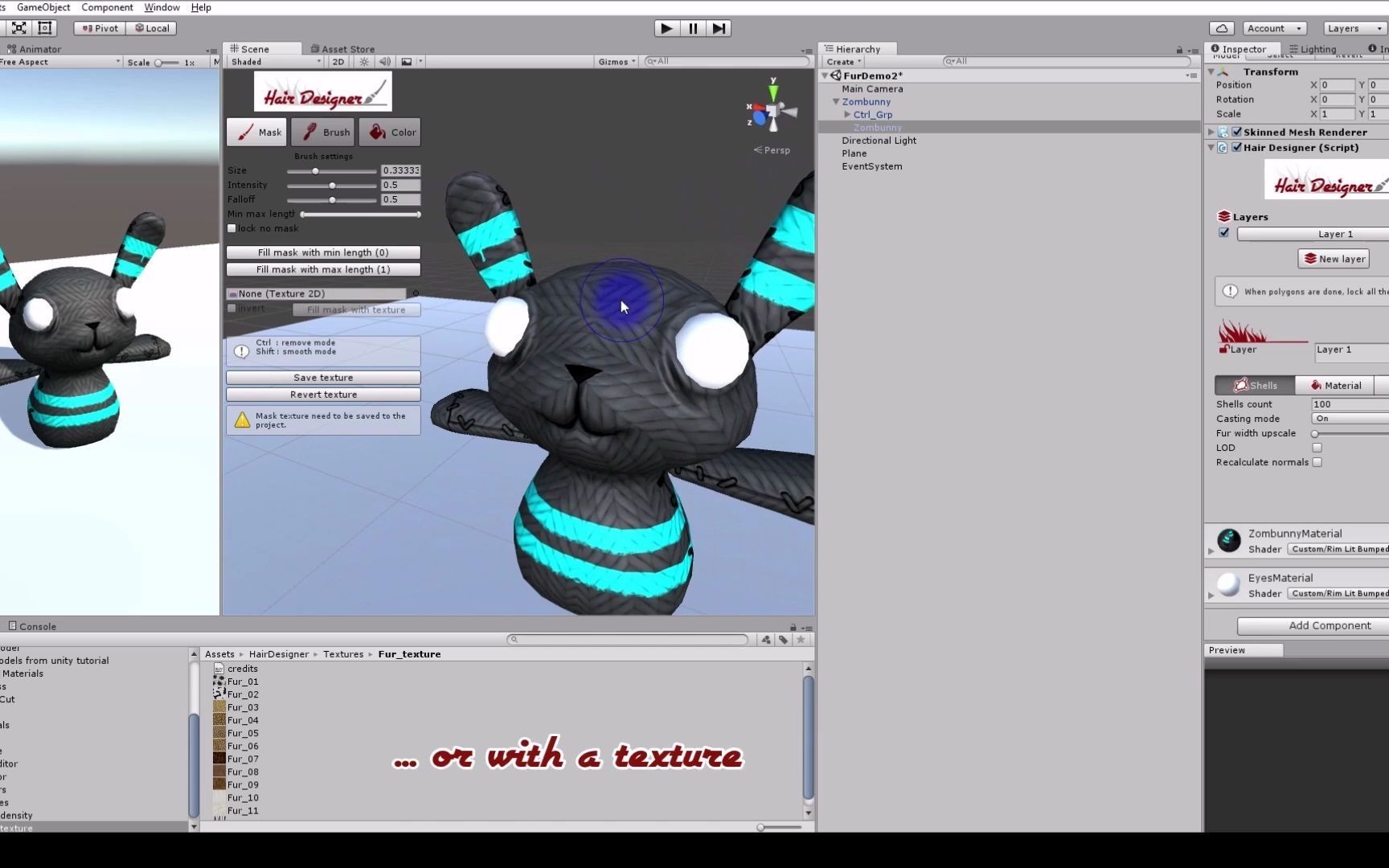 毛发设计师专业版建模工具Unity游戏素材资源