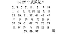 100以内质数记忆