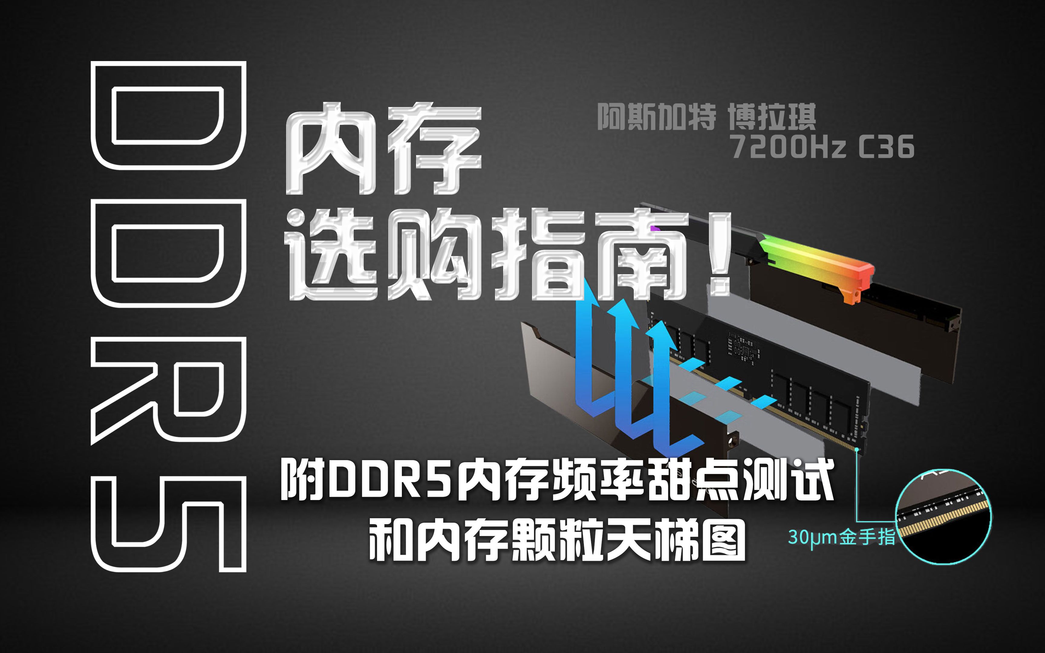 DDR5内存选购指南及游戏实测!阿斯加特博拉琪 DDR5 7200MHz C36...