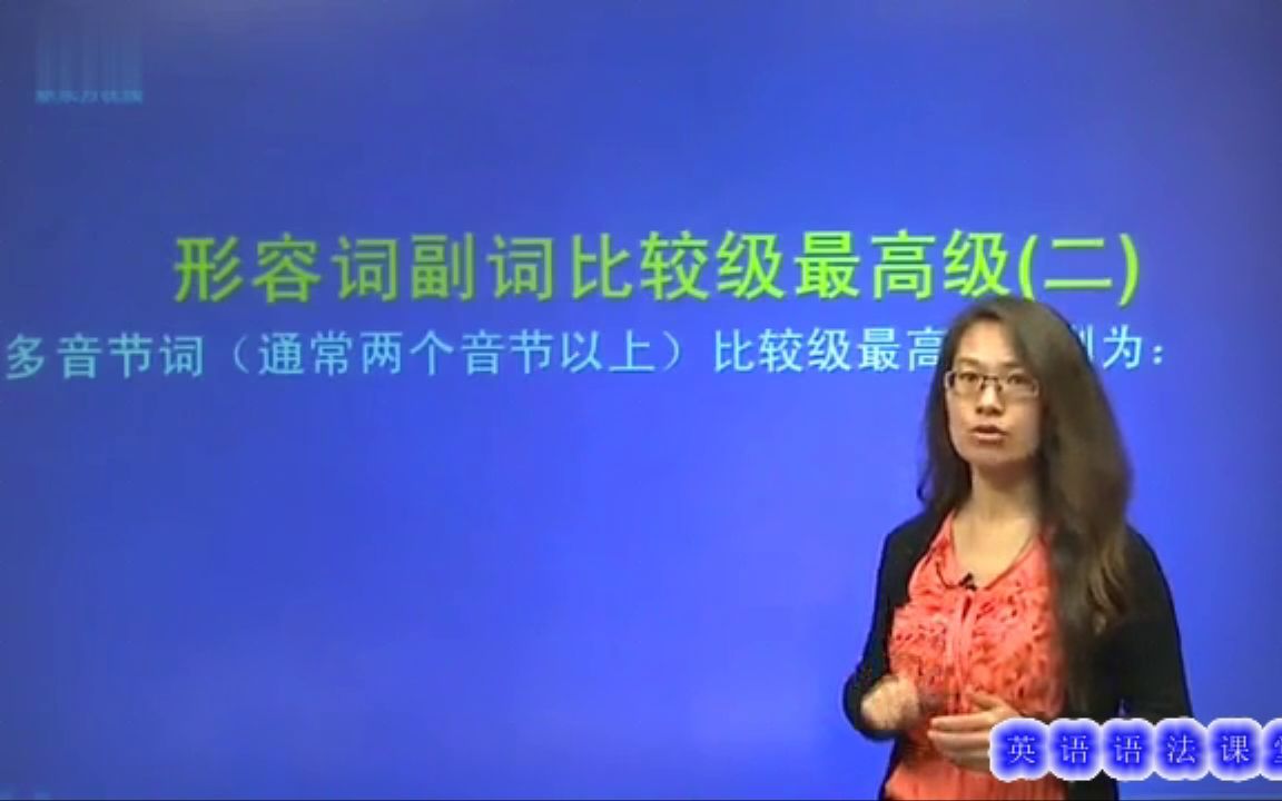 英语语法教学视频:形容词副词比较级最高级,英语语法别小看哦