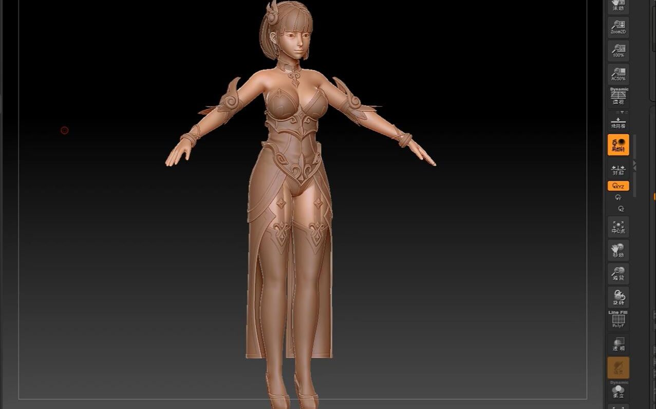 剑灵女性角色低模制作—Maya教程