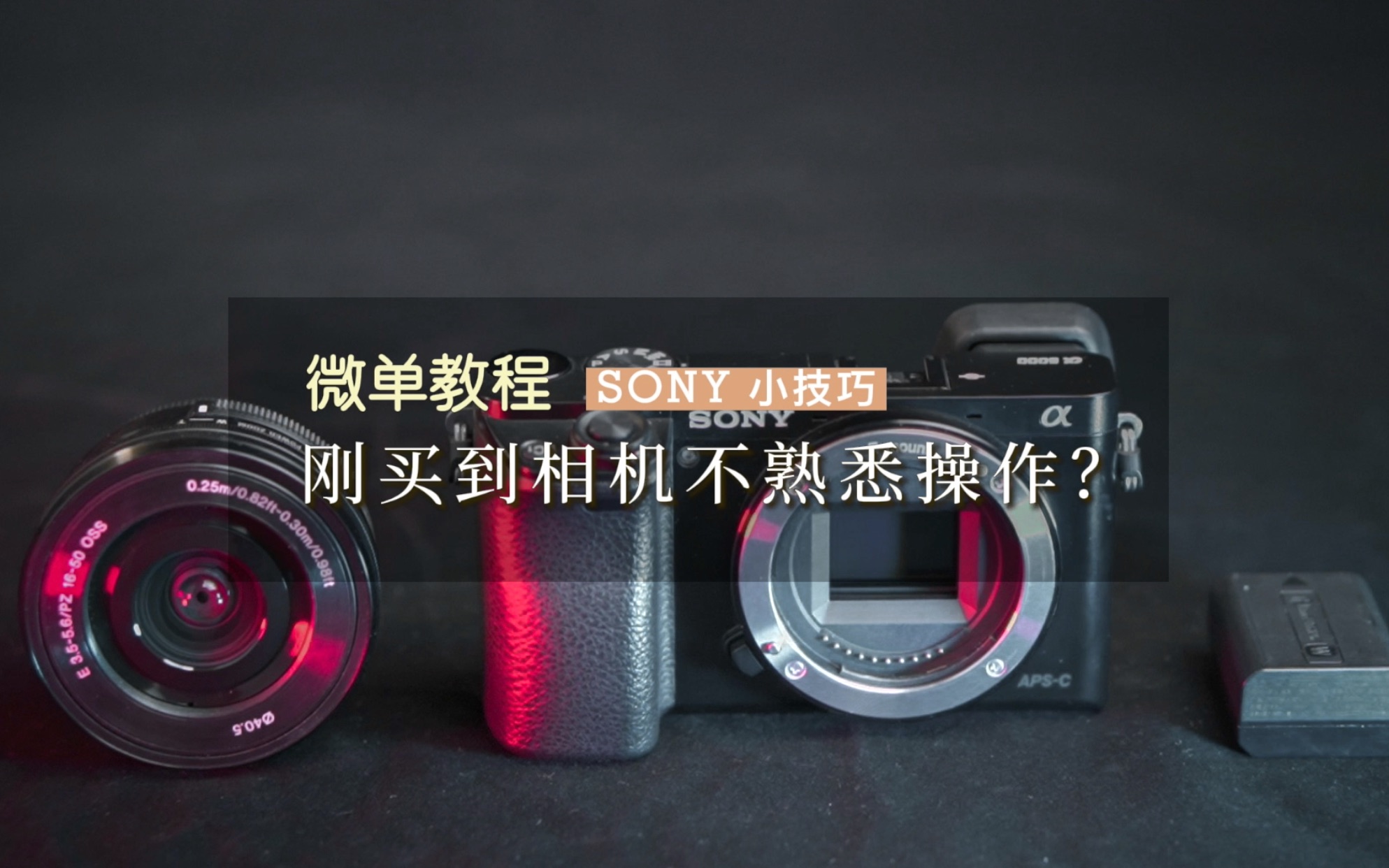 索尼A6000教程|全网最实用基础教程,刚买到微单相机不熟悉功能与操作?
