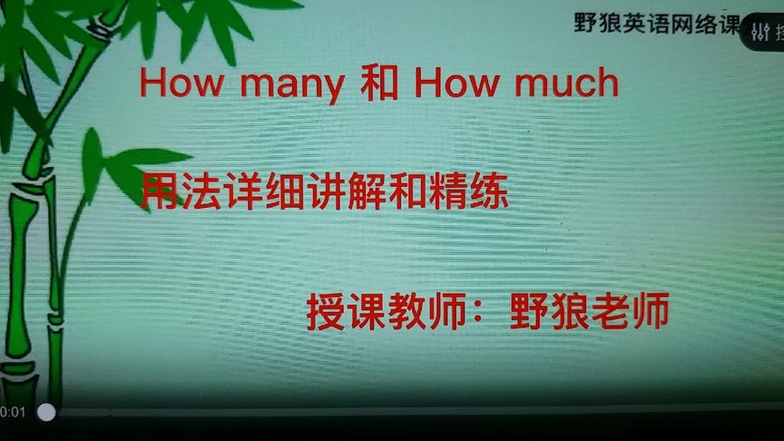 英语中高考语法冲刺(五)how much,howmany用法大全！