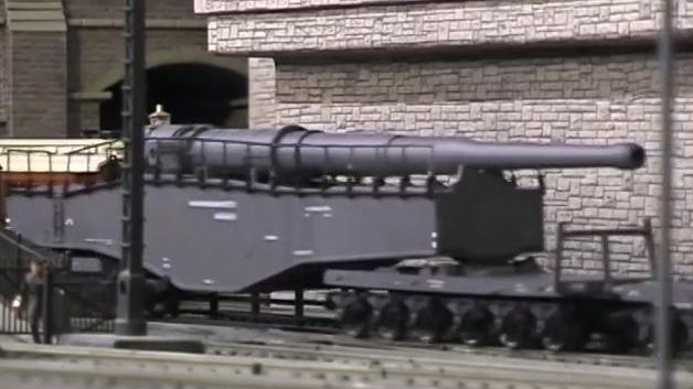 沙盘:在悠扬的进行曲中行进的纳粹德国K5列车炮专列