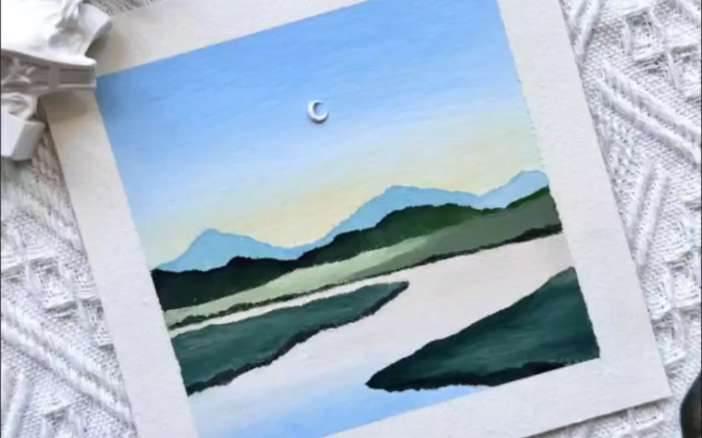 油画棒|我想要天上的月亮(难度系数:一颗星)