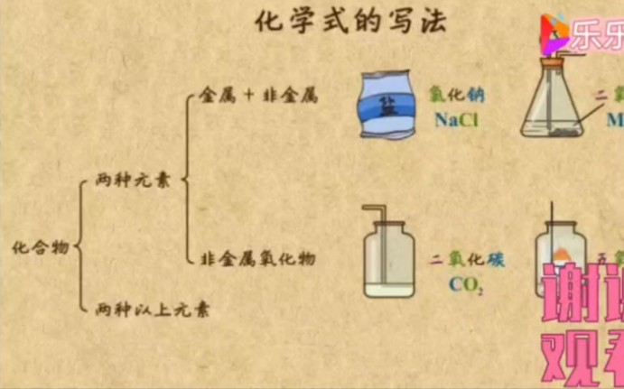 史上最有趣教学视频:乐乐课堂初中化学——化学式的定义