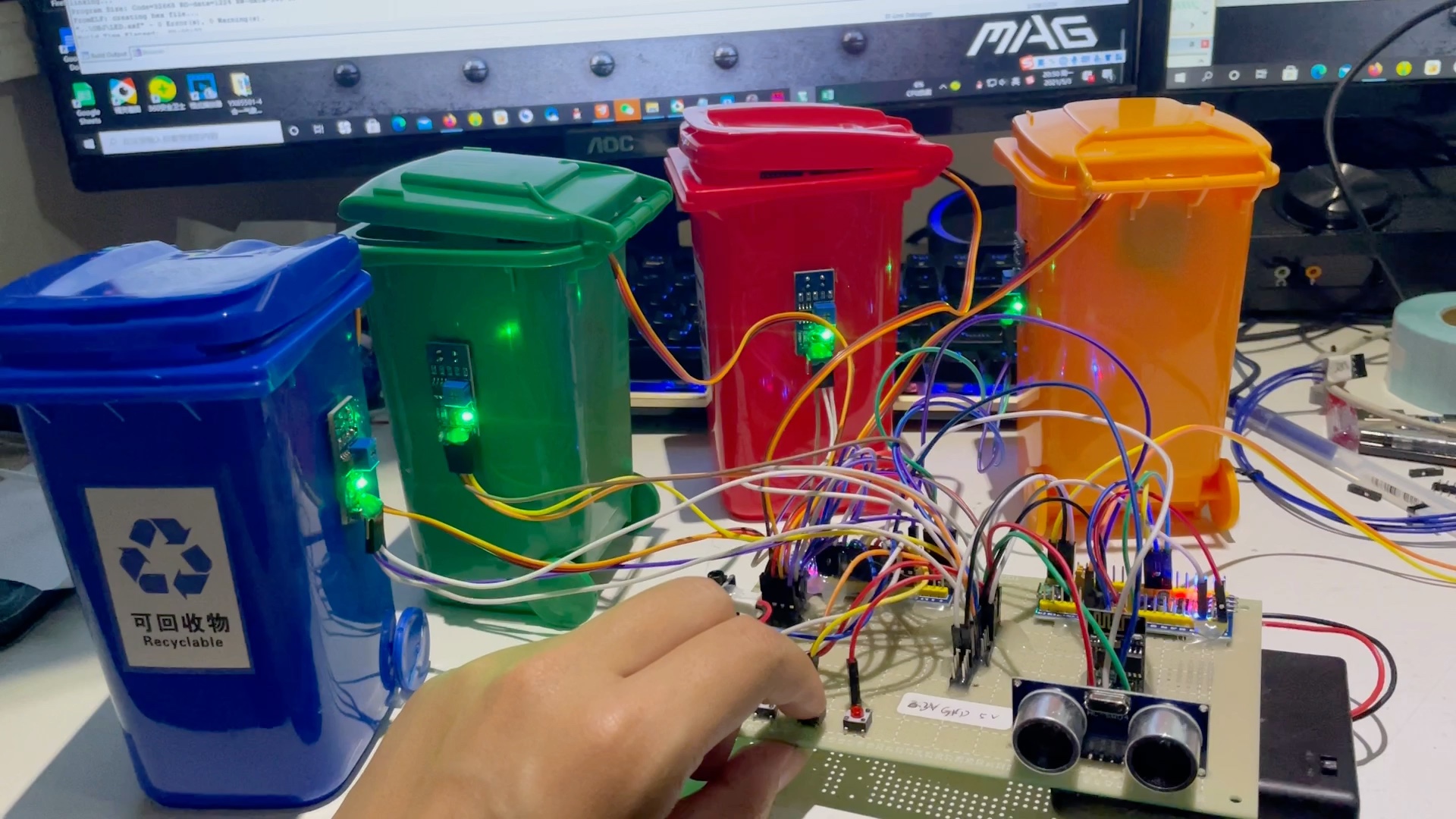 基于stm32毕业设计-阿里云智能语音垃圾桶