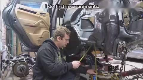 一辆车开到维修厂师傅一步步维修全过程,很用心