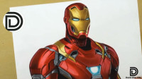 看看大神是如何画钢铁侠的,你学会了几分?