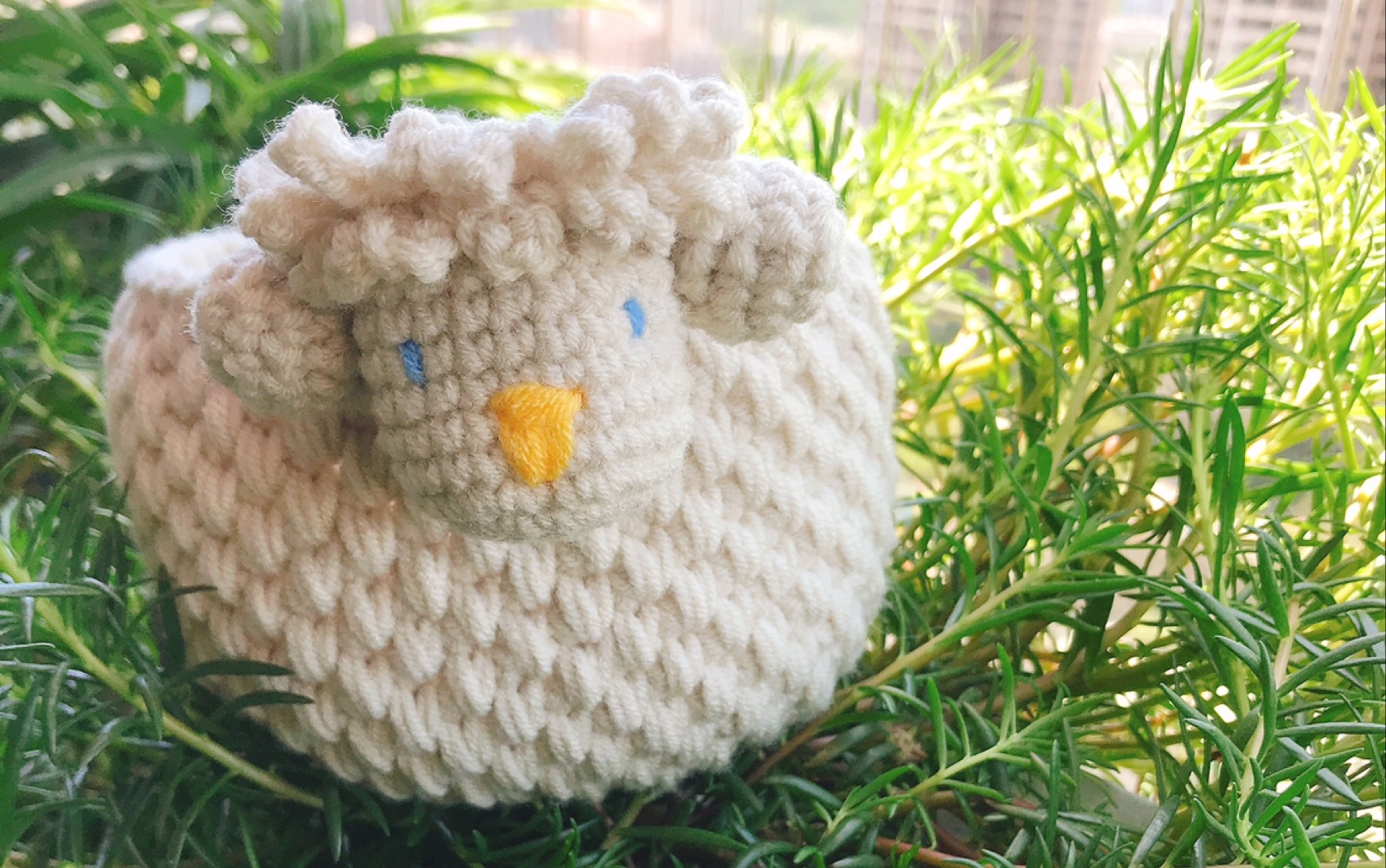 第15集 Aki优品馆_软萌小绵羊手工钩针收纳筐,萌萌的装得下你所有的...