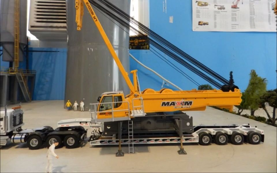 利勃海尔 Liebherr LR1600/2 履带起重机模型组装 定格动画