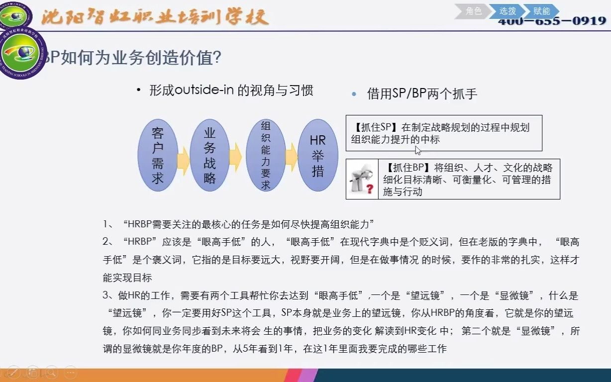 人力资源培训实操——HRBP如何为企业创造价值及HR三支柱操作流程