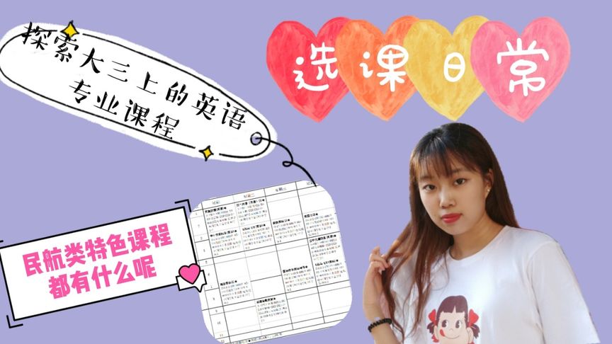 英语专业大三课程表出炉 | 看上去很感兴趣呢