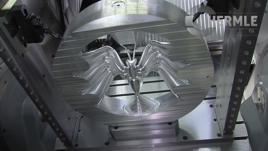 数控机床加工蜘蛛模型!