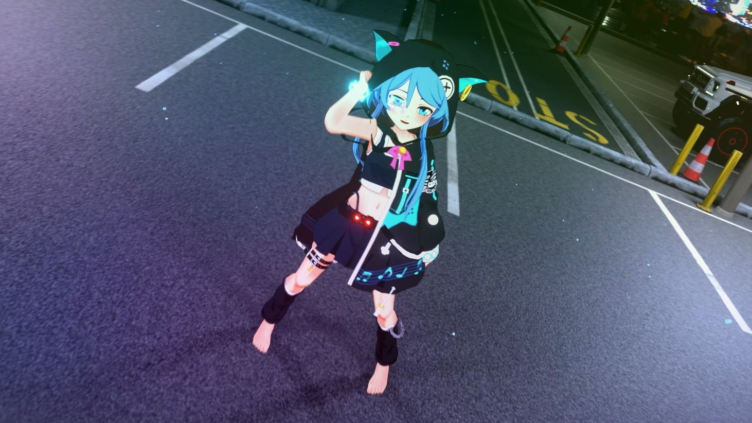 【OC/MMD/模型配布】CH4NGE - 时依【自学Blender渲染试作】