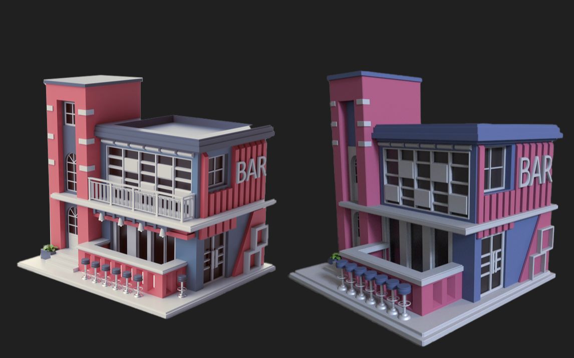 【3dmax建模】如何正确制作场景模型,从大型搭建开始到完善细节