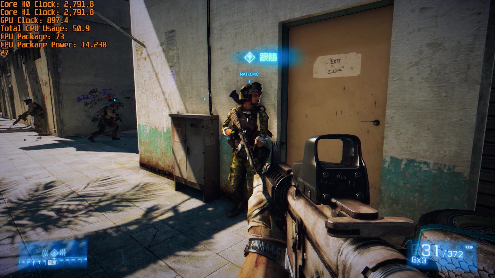 战地3——GPD WIN 2 硬改7Y54处理器挑战游戏高特效第二十一期(...