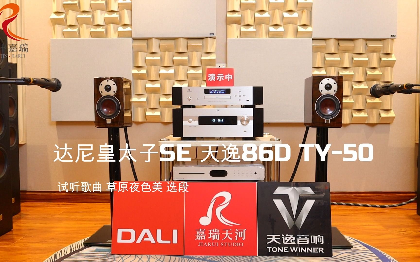 丹麦达尼皇太子SE限量版音箱搭配天逸甲类数播功放机86D,CD机天逸...