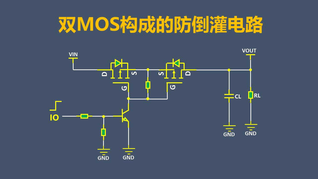 双MOS构成的防倒灌电路