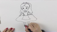 小Y简笔画教程:Q版的爱丽丝来啦,快来和小姐姐一起学习画画吧