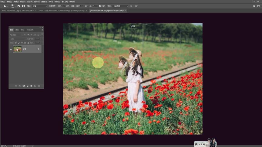 修复及图章工具的简单使用