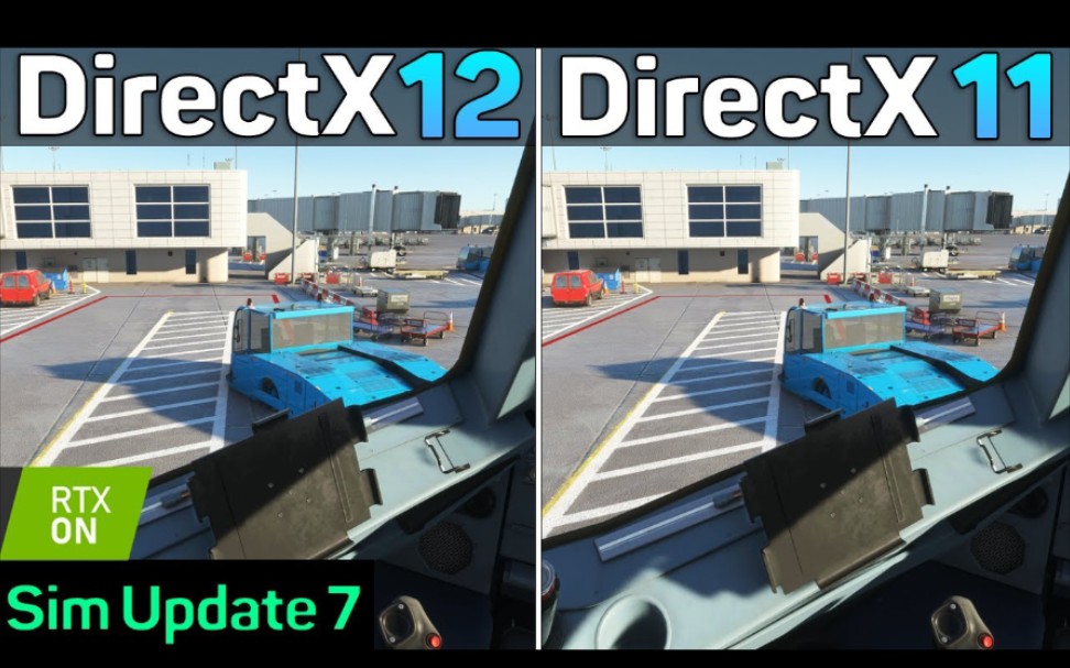 微软模拟飞行DX12/ DX11对比【Flight Simulator 2020 - DirectX 12 vs ...