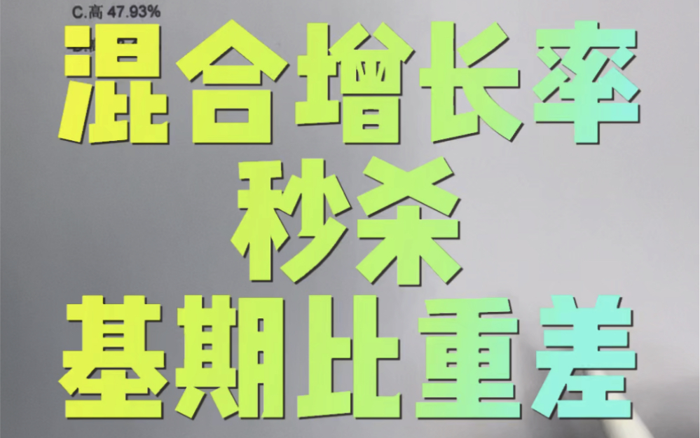 【资料分析速算技巧】混合增长率秒杀基期比重差技巧