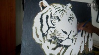 数字油画 老虎_201606170929