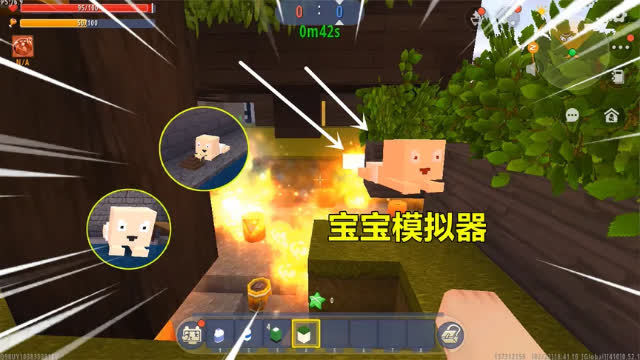 宝宝模拟器宝宝藏冰箱,钻马桶吃粑粑,还启动了核弹