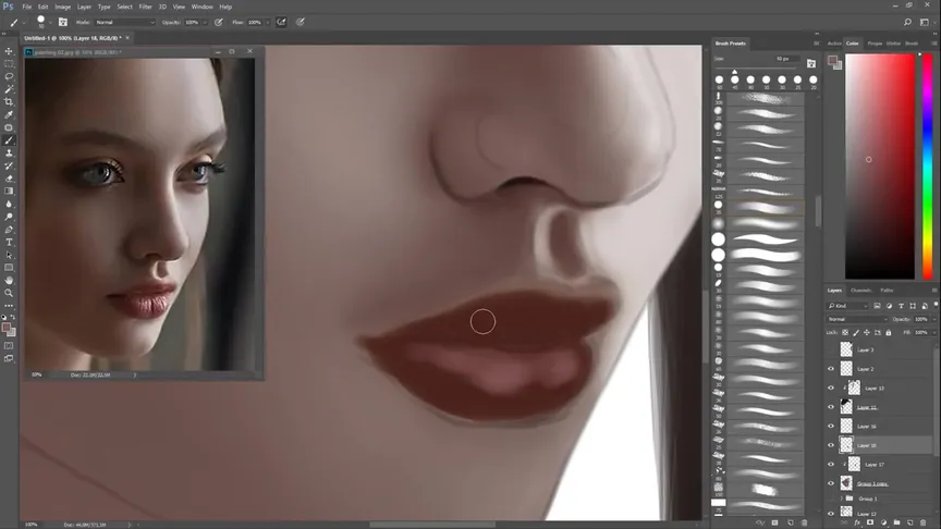 PS数码绘画,photoshop绘画教程,感觉水平一般啊,大家仅作参考