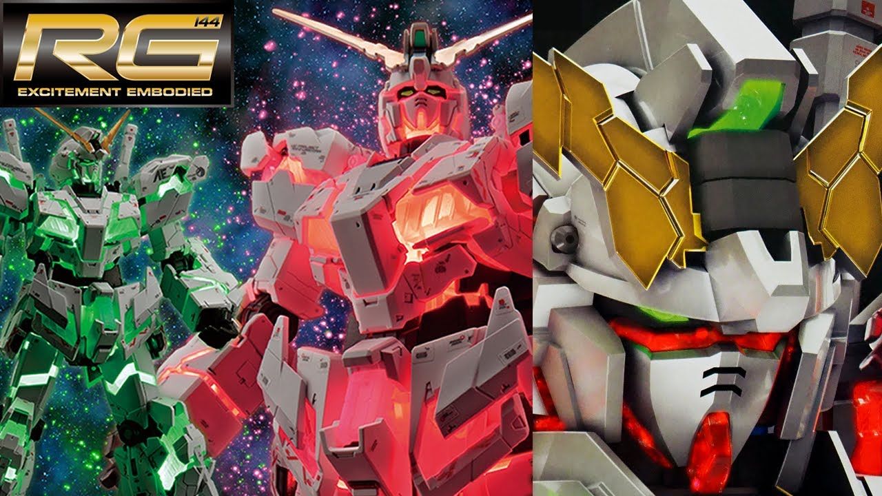 双色发光骨架 RG 1/144 独角兽高达(毁灭模式) Ver.TWC高达基地限定 ...