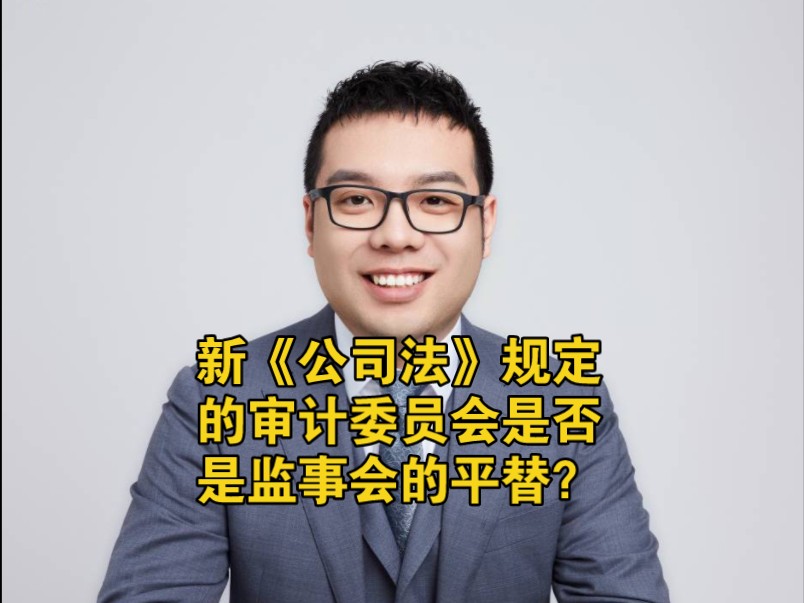 新《公司法》规定的审计委员会是否是监事会的平替?