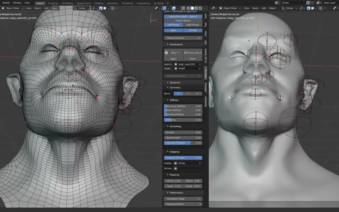 iBlender中文版插件Softwrap 教程softwrap 测试大的形状差异。Blender