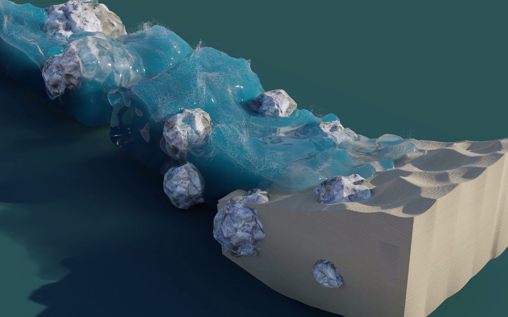 【FLIP Fluids 】萌新自学blender制作海浪