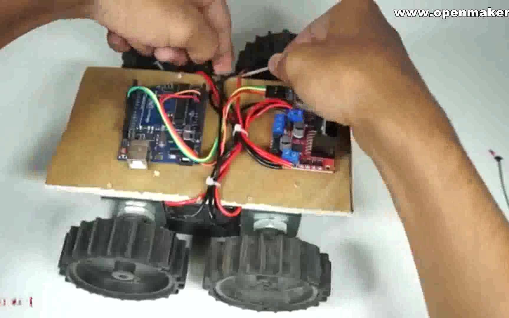 如何使用ARDUINO制作语音控制车-www.openmaker.cn(人人来做创客,...