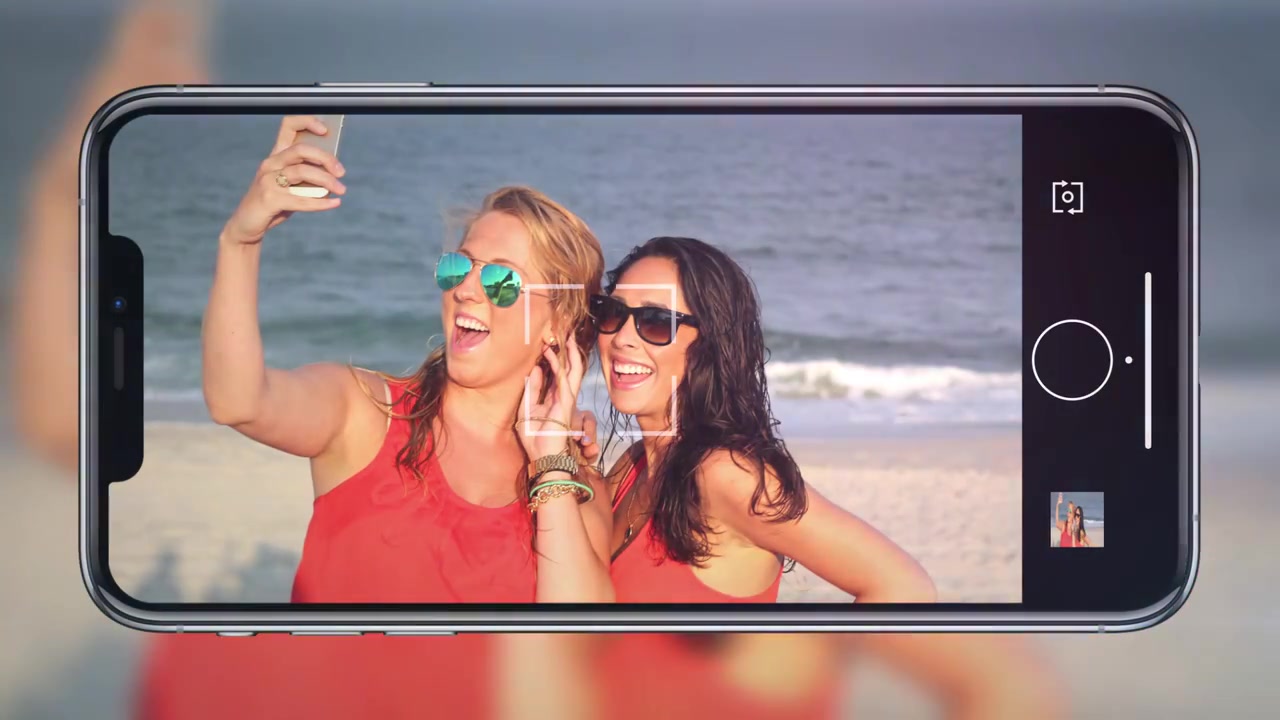 自拍照片幻灯片AE模板