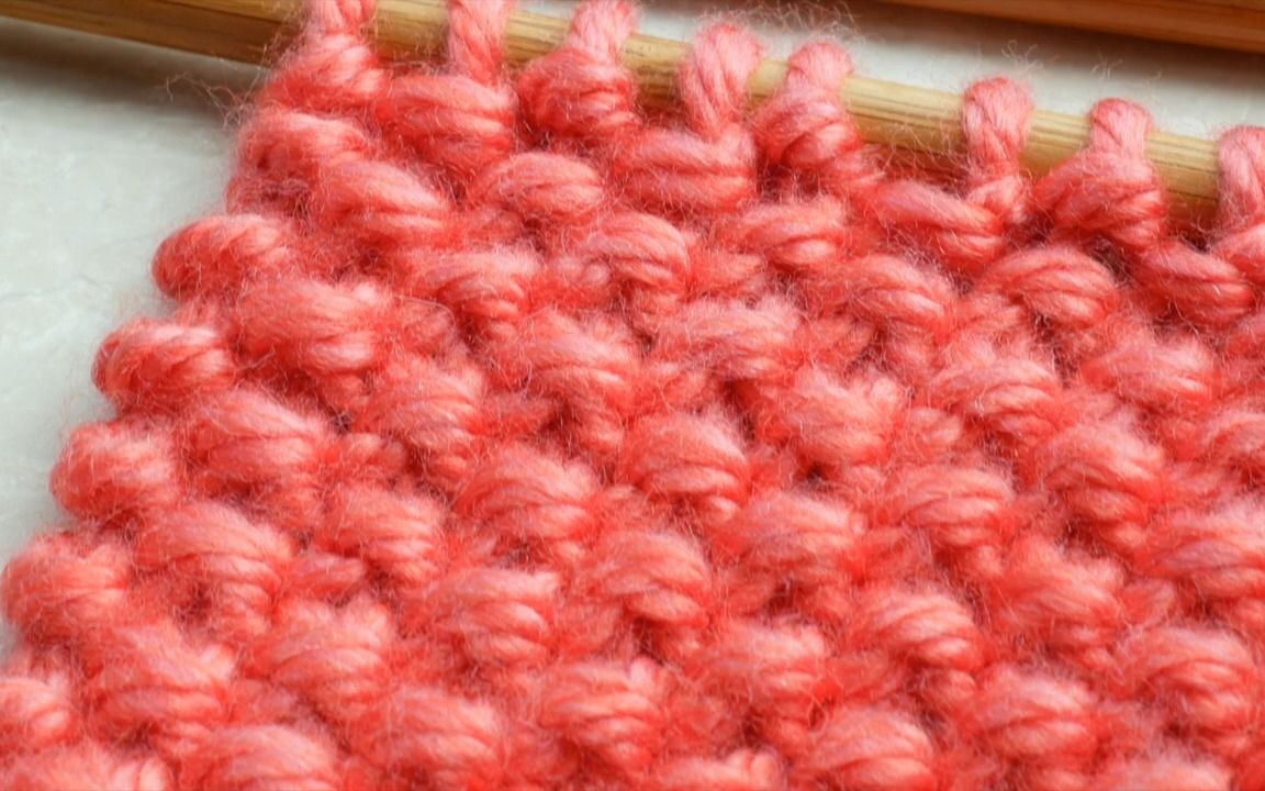 【编织教程】如何以简单的方式编织 SEED STITCH!
