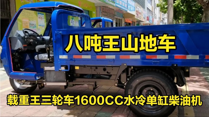 国产神车五征三轮车,八吨王越野车双坐自卸1600CC你值得拥有!