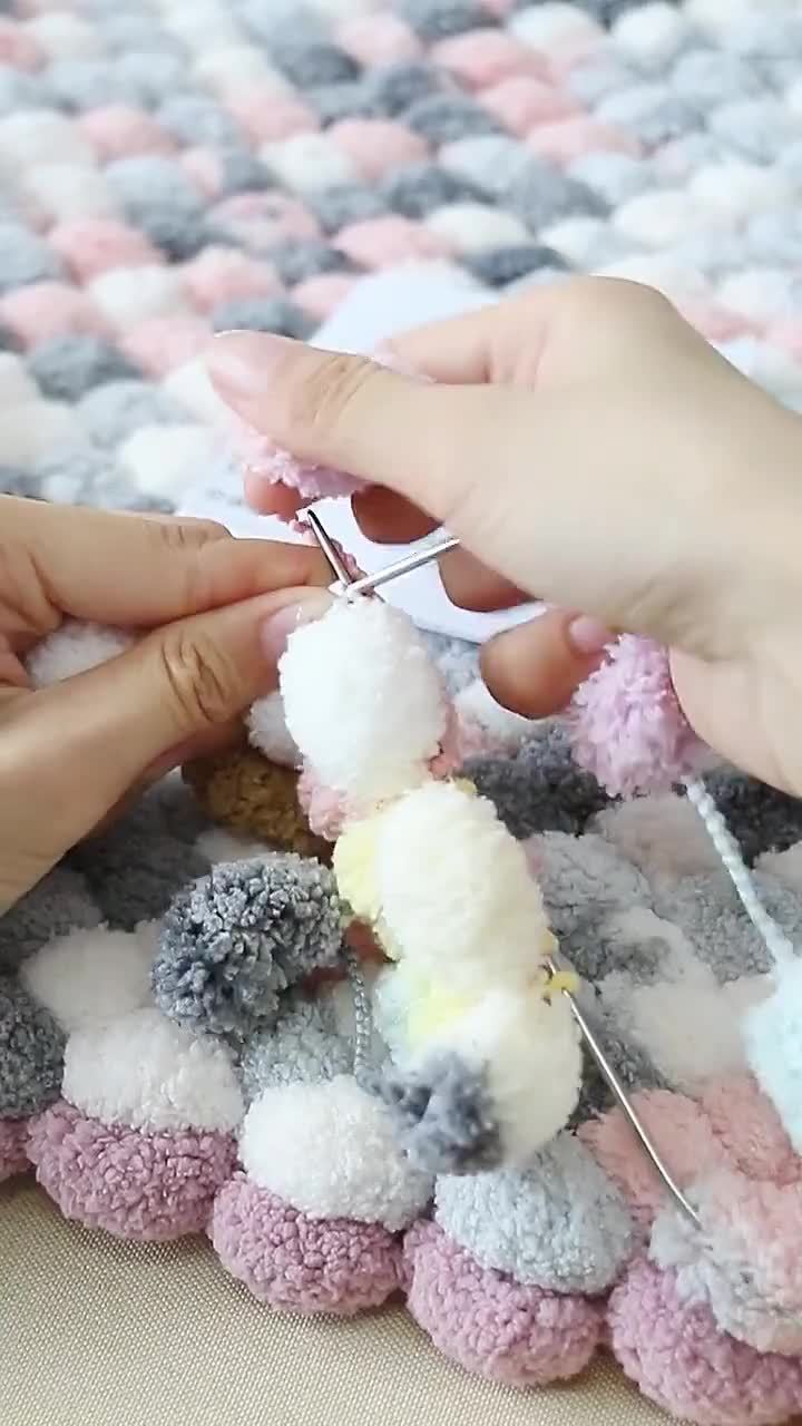 球球坐垫马上就要开课啦,记得进来学习喔#手工diy #手工 #毛线编织