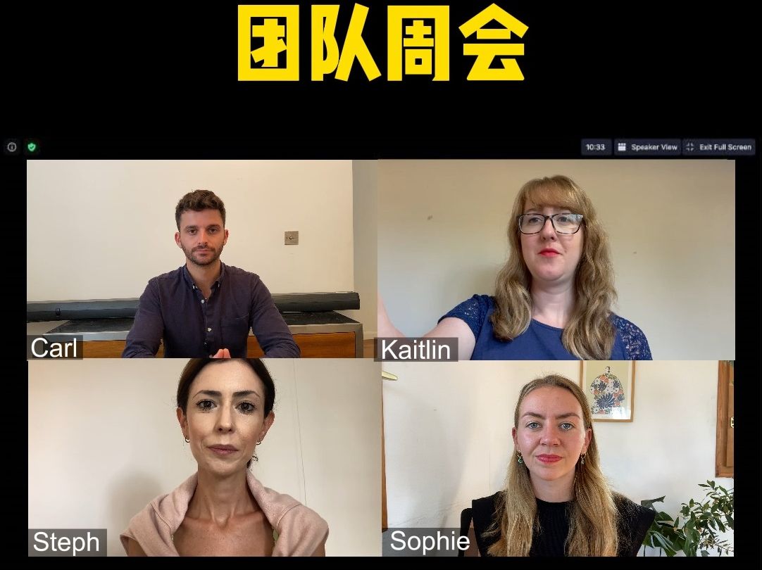 商务会议:团队週会