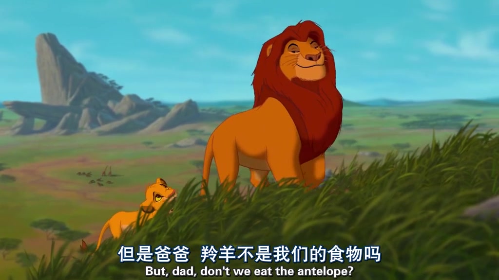 狮子王_1片段消音素材英语配音素材