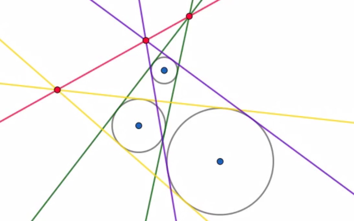 你会尺规作图两圆的公切线吗?你知道这个公切线定理吗?