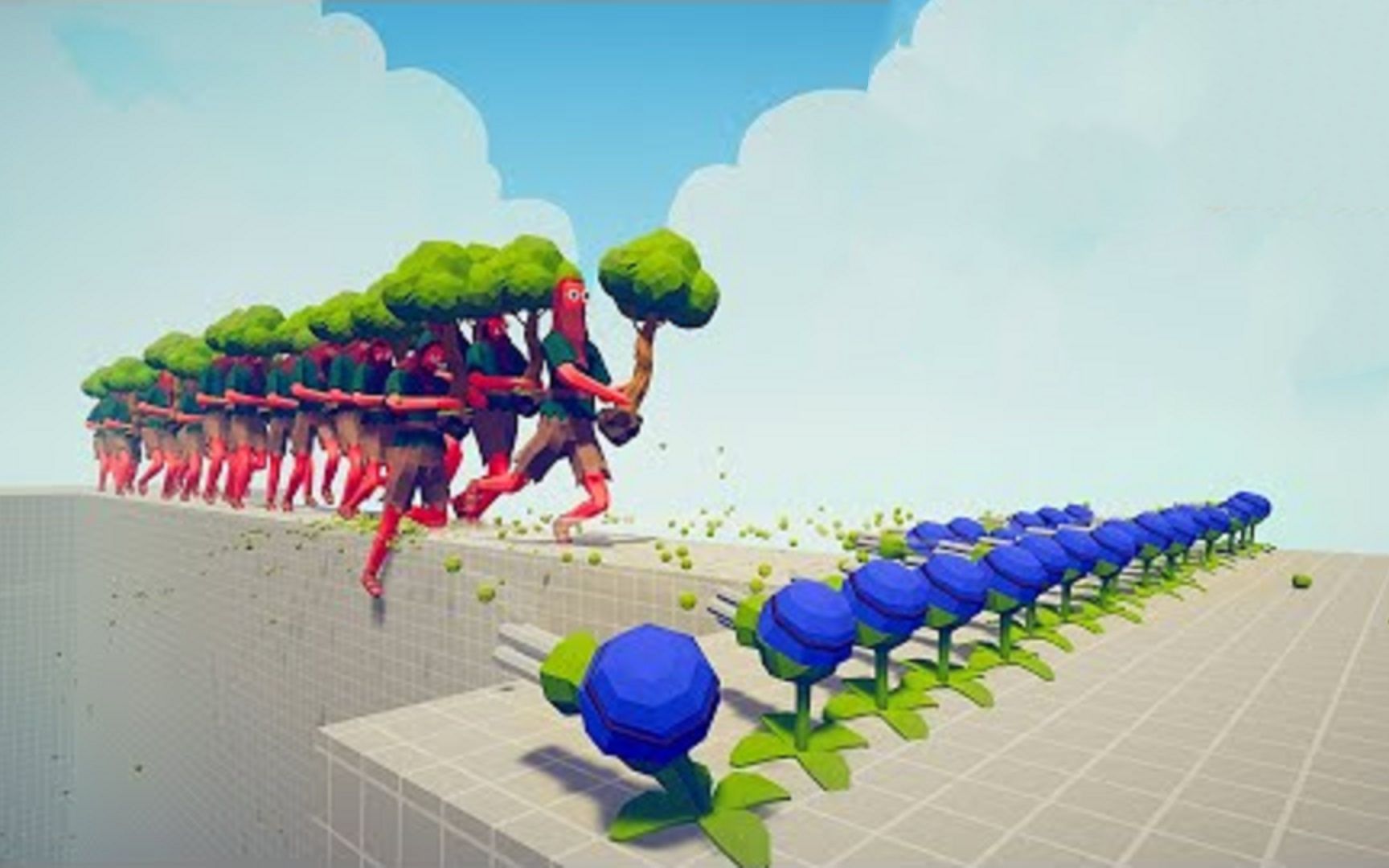 全面战争模拟器:植物大战僵尸模组,豌豆射手大战每个单位!