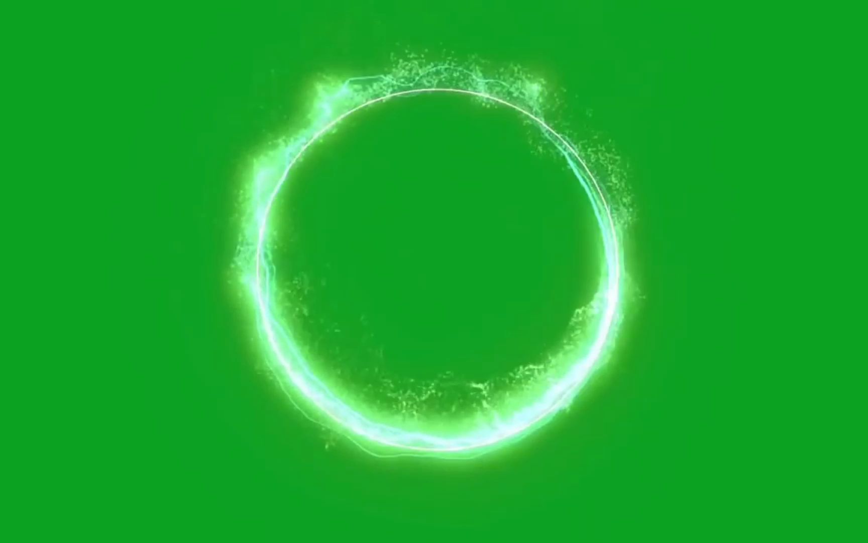 【绿幕菌】旋转粒子光环绿幕素材(无水印)